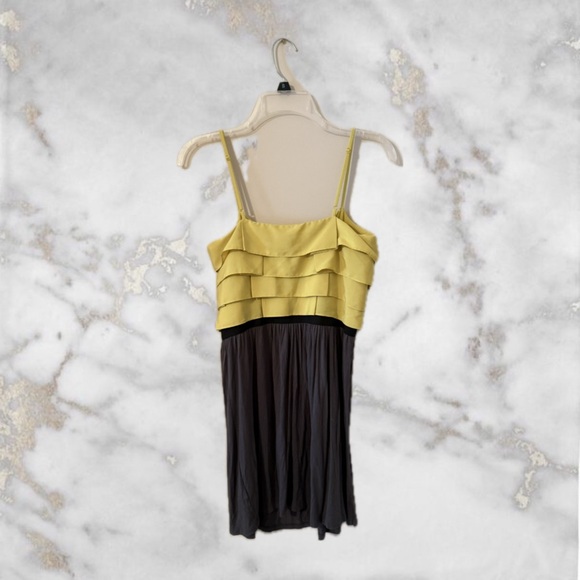Elle | Dresses | Elle Yellow And Black Layered Dress | Poshmark